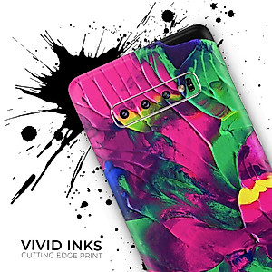 DesignSkinz Liquid Abstract Paint V12 Protective Vinyl Decal Wrap Skin Cover Compatible with The Samsung Galaxy S20 (Screen Trim & Back Glass Skin)