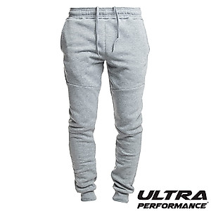 Ultra Performance 3 Pack Fleece Active Tech Joggers for Men, Mens Sweatpants with Zipper Pockets