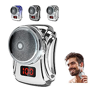 Mini Electric Shaver, Portable Electric Shavers for Men, Rechargeable Electric Razor for Men, Pocket Size Portable Shaver Wet and Dry, Easy One-Button Use, Suitable for Home, Travel, Car, and Gifts