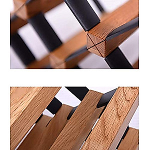 TEmkin Wine Rack Cube Solid Wood Free-Standing Wine Display Stand Wine Cabinet Large Capacity for Multiple Bottles of Wine Suitable for Home Wine Cellar Bar Wine Show A