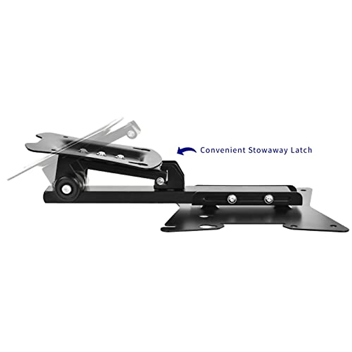 VIVO Black Manual Flip Down Mount Folding Pitched Roof Ceiling Mounting for Flat TV & Monitors 17" to 37" (MOUNT-M-FD37B)