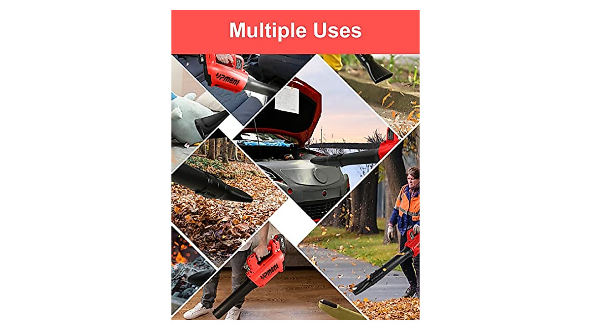 Vpment 460CFM 117MPH 18V Electric Cordless Leaf Blower-6 Adjustable ...