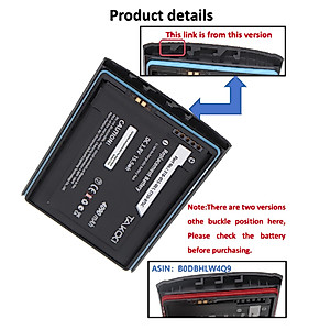 Youejoeq Replacement for Honeywell CT45 CT45XP CT40XP configurations with Metal Battery Latch Button,Fits Part NO.CT50-BTSC 318-055-067 318-055-H67 318-055-D67 Barcode Scanner