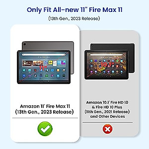 MoKo 2 Pack Paper Screen Protector Compatible with Fire Max 11 (13th Generation, 2023 Released), Anti-Glare Matte Film Fits Fire 11 Max 2023, PET Eye Protection for Drawing, Note-Taking Like on Paper