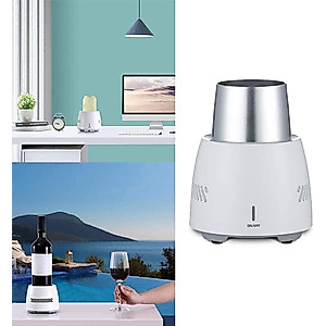 MXJCC Portable Mini Refrigerator Electric Summer Drink Cooler Kettle Drink Instant Quick Cooling Cup Home Office Cold Drink Machine Small Appliance Kettle (Color : Black)