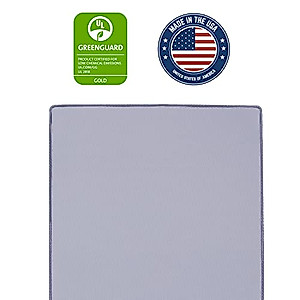 Dream On Me Snuggles Extra Firm Fiber Portable and Mini Crib Mattress in Periwinkle, Greenguard Gold Certified, Soft Breathable Mesh Cover, Lightweight Baby Mattresses for Cribs