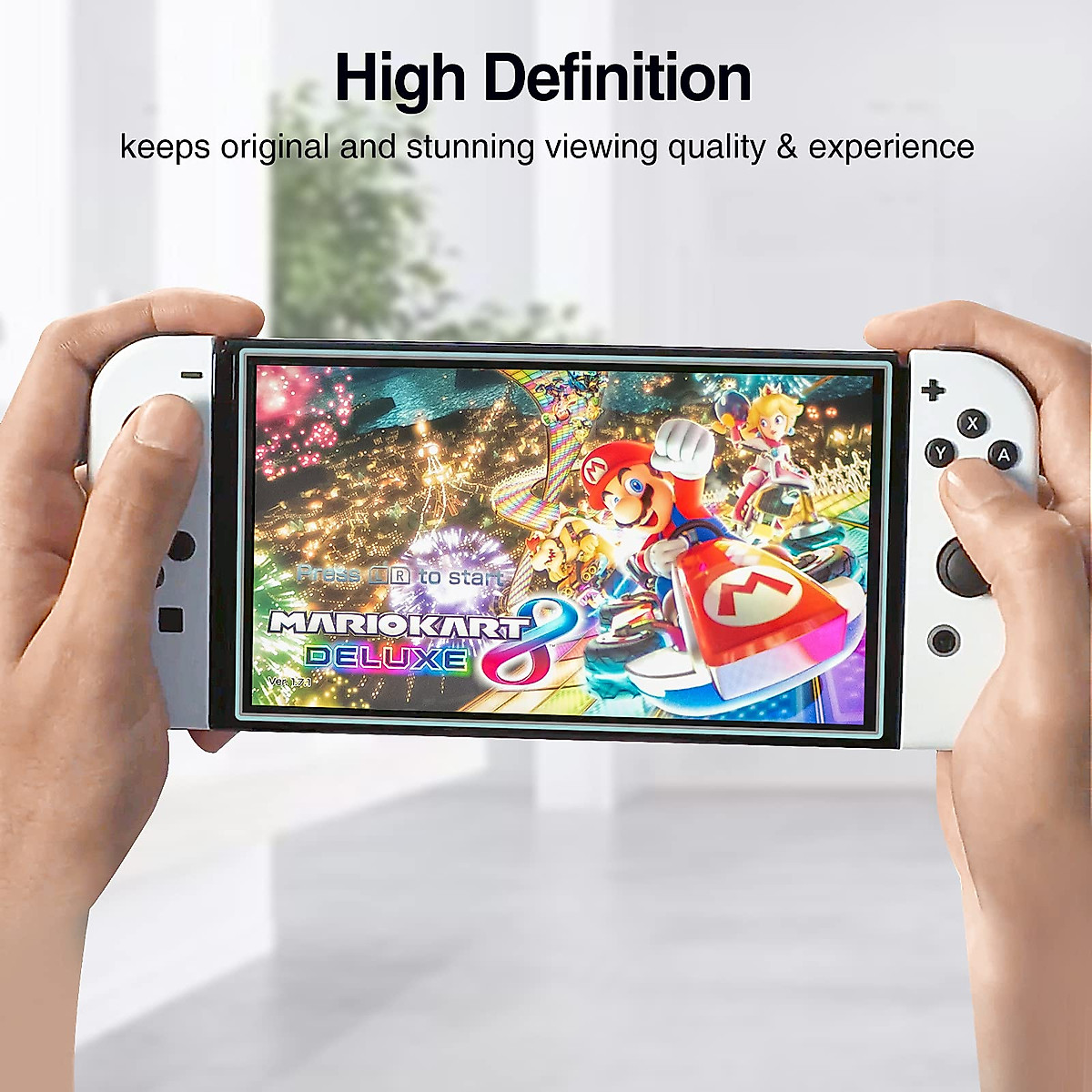 ProCase 3 Pack Screen Protector Compatible with Nintendo Switch OLED, Tempered Glass Screen Film Guard Rounded Edge Real Glass Screen Protector for Nintendo Switch Oled 2021