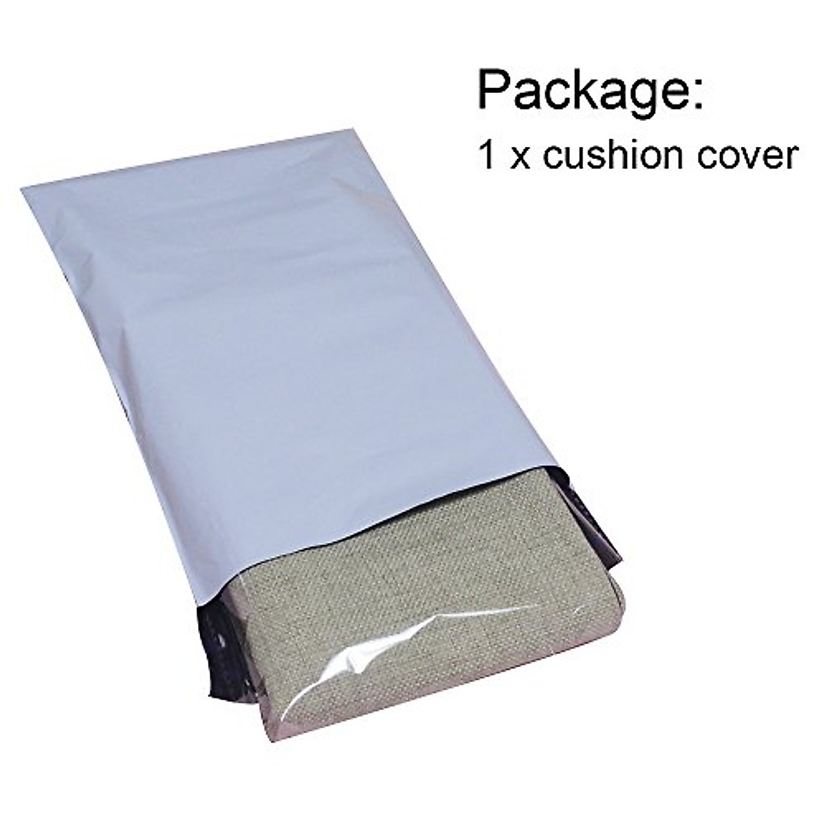 LINKWELL 18x18 inches Vintage Words Home Sweet Home Burlap Throw Pillowcase Cushion Cover (CC1289)