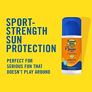 Banana Boat Sport Ultra SPF 60 Roll On Sunscreen, 2.5oz | Sunscreen Roller, Travel Size Sunscreen, Oxybenzone Free Sunscreen, SPF 60 Sunscreen Roll On, Water Resistant Sunscreen SPF 60, 2.5oz