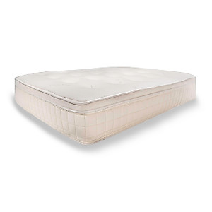 Naturepedic Pillow Top Organic Mattress - Queen Hybrid Mattress with Encased Coils for Comfort and Pressure Relieving Natural Latex Mattress - Naturally Cooling & Breathable Mattress