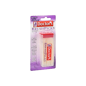 The Doctor's BrushPicks Interdental Toothpicks, 120 count. (Pack of 8)