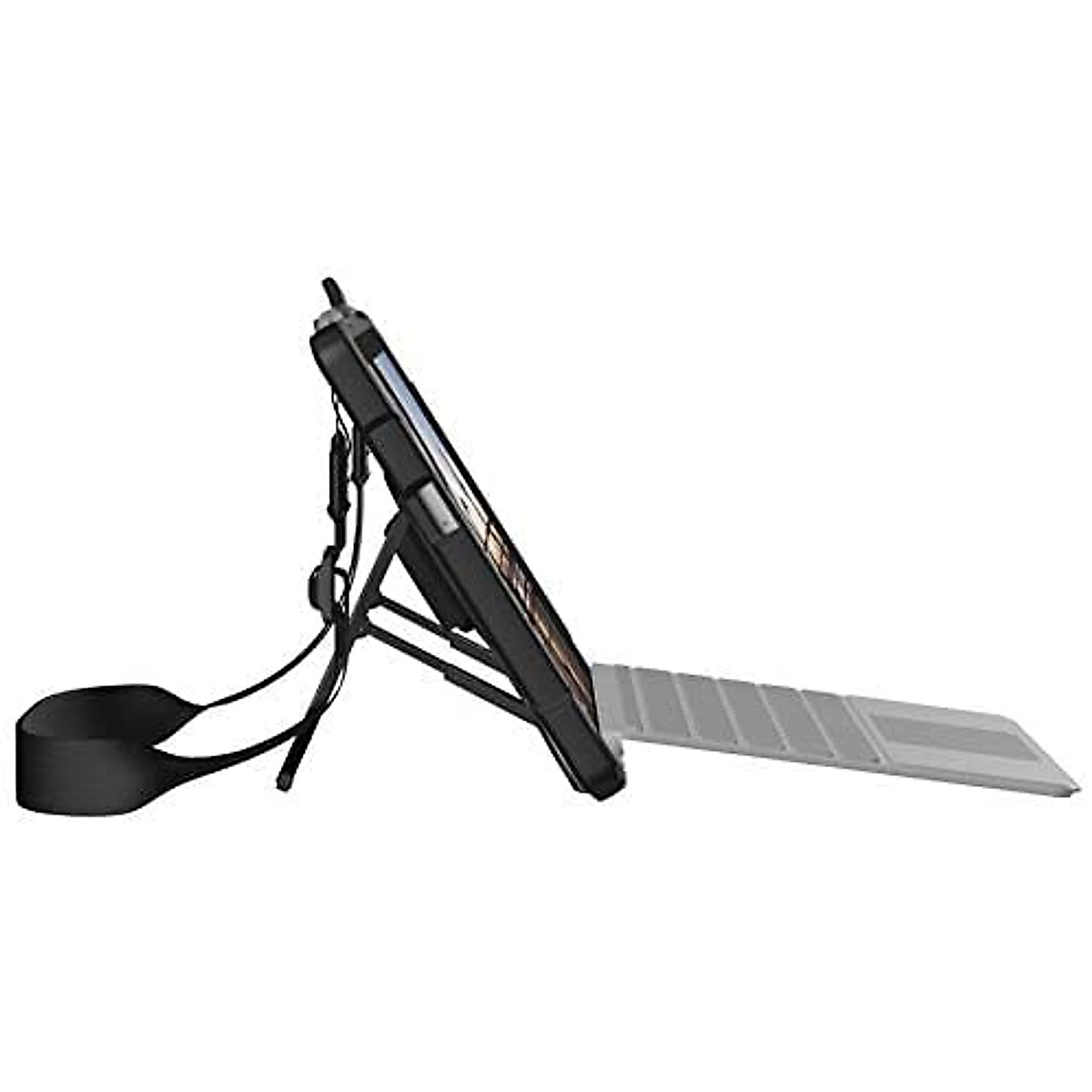 URBAN ARMOR GEAR UAG Designed for Microsoft Surface Go 4 / Surface Go 3 / Surface Go 2 / Surface Go Case 10.5" Plasma w/Hand Strap & Shoulder Strap Feather-Light Rugged Military Drop Tested Cover Ice