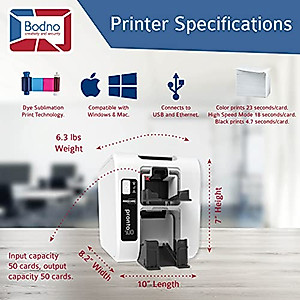 Magicard Pronto 100 ID Card Printer & Complete Supplies Package with Bodno ID Software - Bronze Edition