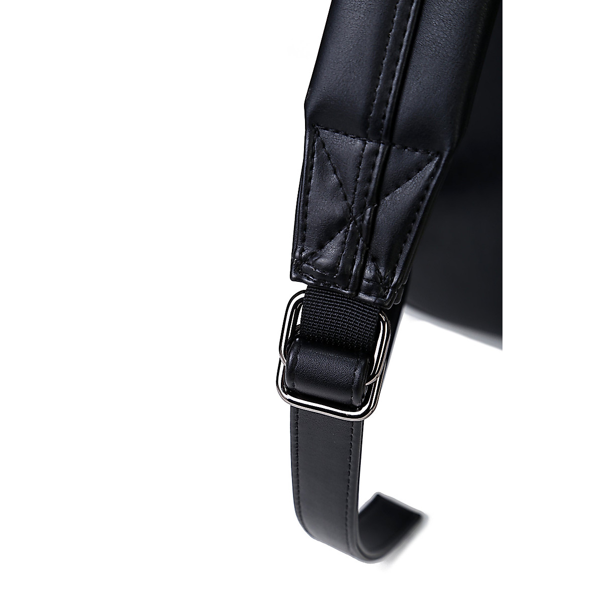 Berchirly Men Pu Leather Head Lion Schoolbag Backpack Hiking Travel Daypack Bag