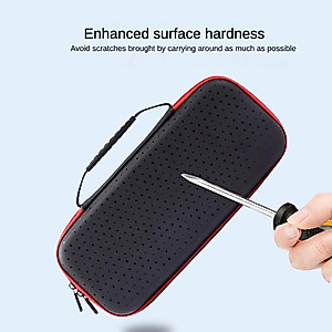 Voikoli Protective Eva Hard Shell Case Compatible with ASUS ROG Ally 7" Gaming Handheld,Shockproof,Stylish and Durable (Red and Black)