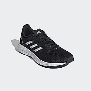 adidas Women's Runfalcon 2.0 Running Shoe, Black/Core White/Grey, 11