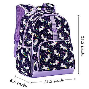 Choco Mocha 15inch Unicorn Backpack + Lunch Bag