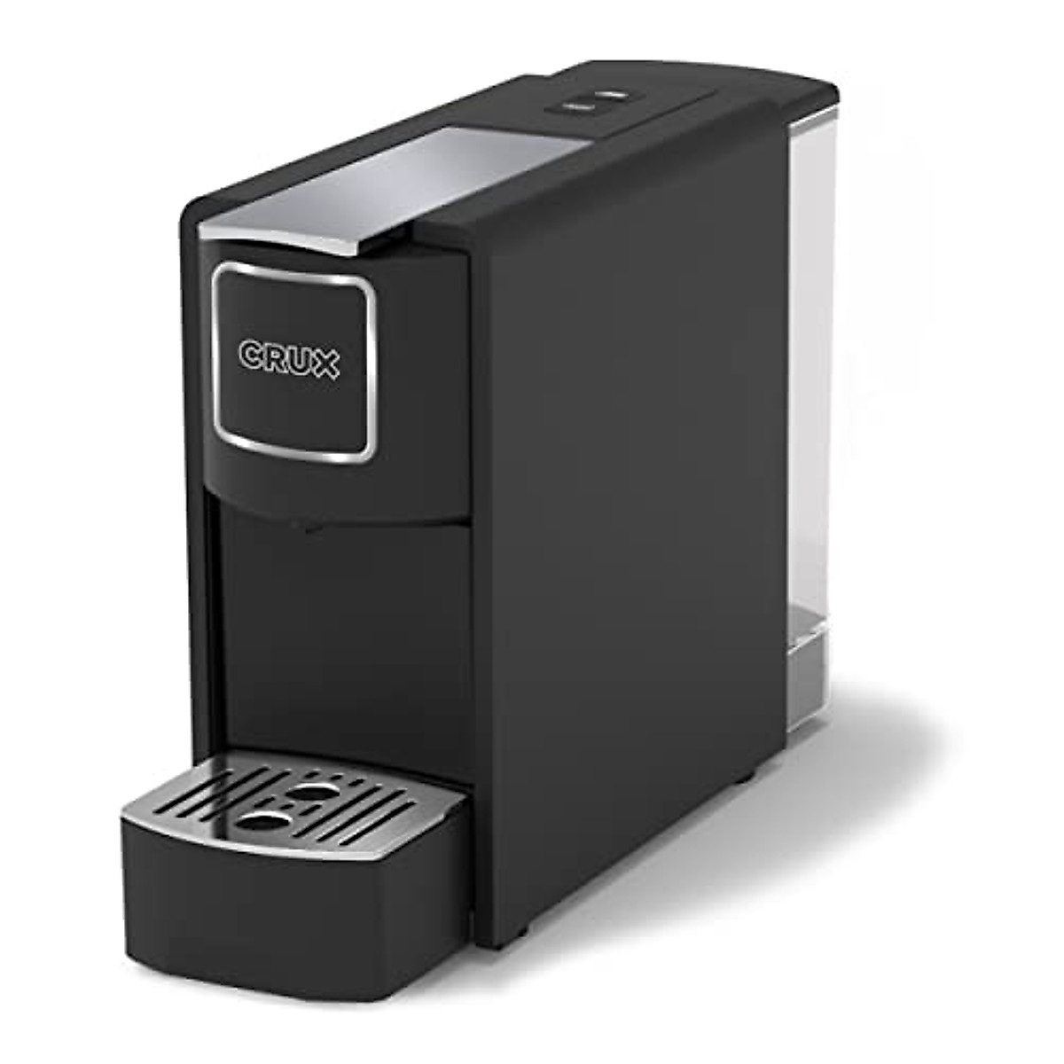 Crux Espresso Capsule Coffee Maker, Black & Silver