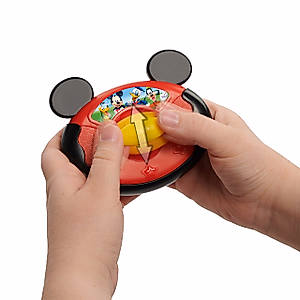 Disney Junior Mickey Mouse Around Town Track Set, 35-piece Remote Control Toy Train, Officially Licensed Kids Toys for Ages 3 Up, Amazon Exclusive