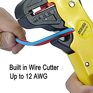 DOWELL Wire Stripping Tool Wire Stripper Cutter 14-24AWG for Flat Ribbon Cable Wire Electrical Automotive Repair HY040701N