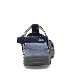 Jambu Women's Bay Water Ready Sport Sandal, Blue Multi, 8