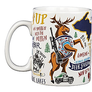 Primitives by Kathy 33553 Stoneware, Coffee Mug, Michigan