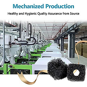 ORSDA Pet Water Fountain Replacement Pump F ilters - Compatible with ORSDA/ZeePet Stainless Steel Dog and Cat Water Fountain (8Pcs Black Pump F ilters)