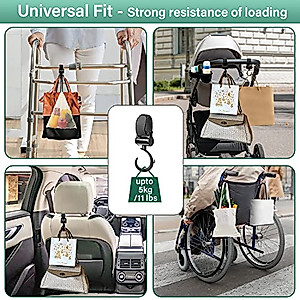 3 in 1 Stroller Cup Holder with 2 Stroller Hooks for Hanging Diaper Bags, Purse - Upgraded Removable Universal Cup Holder with Phone Holder & Snack Tray for Stroller, Bike, Wheelchair, Walker, Scooter
