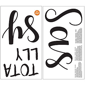 Wall Pops DWPQ3080 Totally Sassy Quote Wall Decal, Black