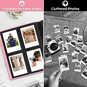 Ablus 160 Pockets Mini Photo Album for Fujifilm Instax Mini Camera, Polaroid Snap, Z2300, SocialMatic Instant Cameras & Zip Instant Printer (Pink)