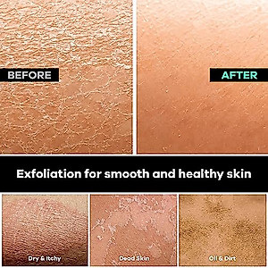 Dermasuri Deep Exfoliating Back Scrubber -Bath & Shower Back Scrub - Body Exfoliator Scrub Tool - Skin Care for Women & Men - Exfoliation Body Scrubber for Shower 27 Inches Long, 8 Inches Wide