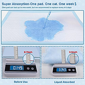 Cat Litter Pads Superior Absorbent 25 Count Generic Refill Compatible with Tidy Cat Breeze Litter System 16.9x11.4 Inch Enhanced Odor Control