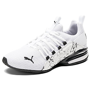 PUMA Womens Axelion Marble Training Sneakers Shoes - White - Size 8 M