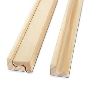 RHBLME 20 Pack Wooden Scrabble Tile Holders, Letter Replacement Racks Word Tray for Crafts, Game Stands, Mexican Train, Mahjong, and More