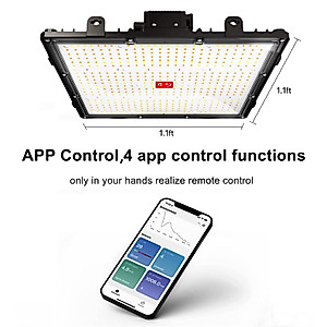 HYPERLITE Groplanner LED Grow Light GP1500 App Dimmable, 756pcs LEDs 3x3ft Growing lamp,Full Spectrum 150w Growing Lamps Board Daisy Chain for Indoor Plants Seeding Veg,Greenhouses Grow Tent.