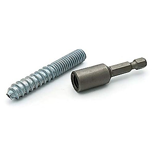 Hurricane Shutter Hardware Kit with Hanger Bolts and Washer Base Wing Nuts - 21 Piece