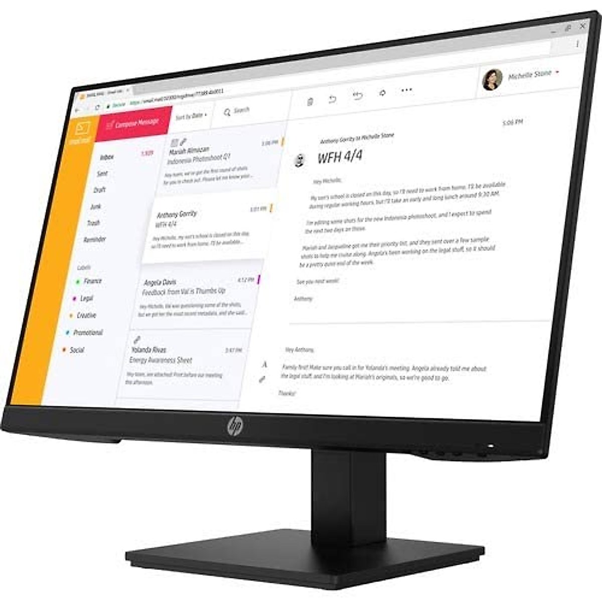 HP P24 G4 23.8" Full HD LCD Monitor - 16:9-24" Class - in-Plane Switching (IPS) Technology - 1920 x 1080-250 Nit Typical - 5 ms GTG (OD) - 60 Hz Refresh Rate - HDMI - VGA - DisplayPort (Renewed)