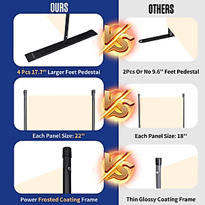 Room Divider and Folding Privacy Screens 8 Panel, 14.67 Ft Wide Partition Room Dividers, Portable Room Divider Panel for Room Separtition, Large Wall Dividers for Room, Office, School,Studio Beige