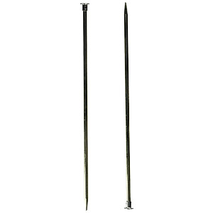 Boye 70420 Single Point Aluminum Knitting Needles 10", Size 8/5mm
