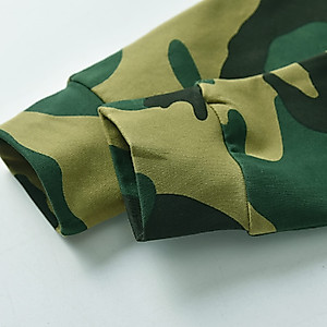 Eghunooy Toddler Infant Baby Boy Clothes Mr. Steal Your Girl Printed Hoodie Tops Sweatsuit Camouflage Pants Outfit Set (3-6 Months)