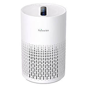 Air Purifiers for Home, H13 True HEPA Filter for A11ergies, Pollen, Smoke, Dusts, Pets Dander, Odor, Hair, Ozone Free, 20db Quiet for Bedroom, Living Room, SGS Certificaion - AC400 White