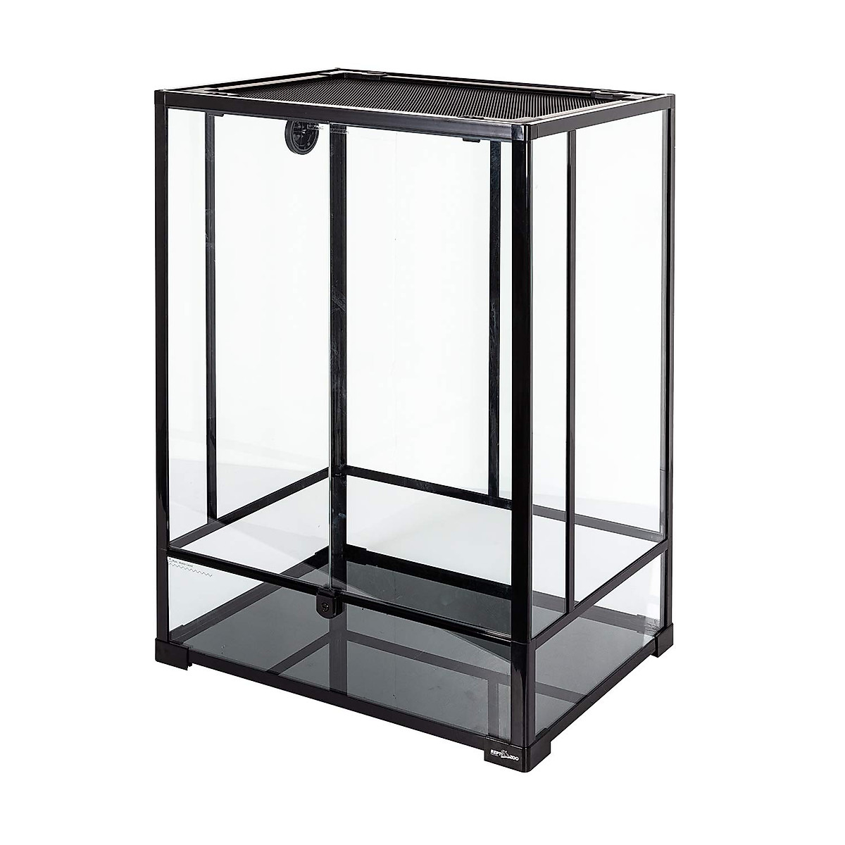 REPTI ZOO 24" x 18" x 36" Reptile Tall Glass Terrarium Rainforest Habitat Double Hinge Door with Screen Ventilation 67 Gallon Reptile Terrarium Easy Assembly