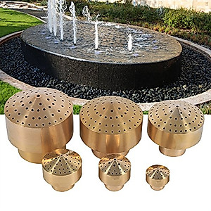1/4''1/2''3/4''1''3/2''2''Brass Column Garden Pond Water Fountain Nozzle Sprinkle Spray Head(3/4")
