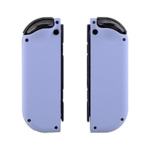 eXtremeRate DIY Replacement Shell Buttons for Nintendo Switch & Switch OLED, Light Violet Custom Housing Case with Full Set Button for Joycon Handheld Controller [Only The Shell, NOT The Joycon]