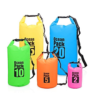 OceanPack Dry Bag drybag Waterproof Bag for Boating & Travel, Keep Your Gear Dry Sailing Gear and River Accessories (Yellow, 10L)