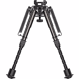 CVLIFE Bipod, Carbon Fiber Bipod for Rifle with Picatinny Adapter 6-9 Inches Bipod