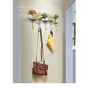 BBSJ Nordic Bedroom Door Back Hook Fashion Entry Porch Coat Hook Free Punching Metal Coat Hook Wall Hanging