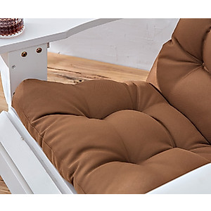 Enipate Weather Resistant Cushions for Adirondack Chair High Back Indoor Outdoor Patio Tufted Lounge Cushion Seat Pads