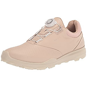 ECCO Women's Biom Hybrid 3 BOA Hydromax Water Resistant Golf Shoe, Rose DUST, 6-6.5