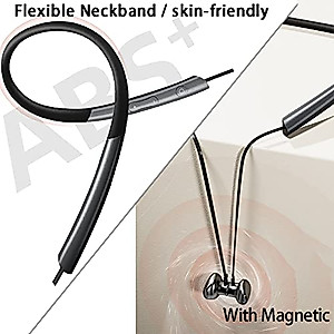 IKXO Neckband Bluetooth Headphones Noise Cancelling Headset with Mic Wireless Earbuds 5.0 CVC 8.0 Waterproof Sport Earphones for Running Driving Working Compatible